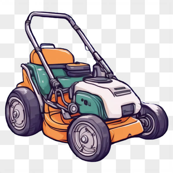 Download Colorful Lawn Mower Cartoons Online - Creative Fabrica