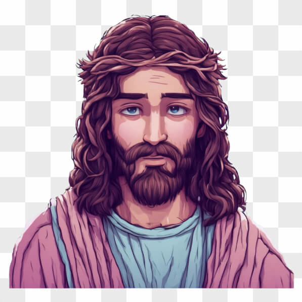 Download Stylized Representation of a Religious Figure Cartoons Online ...
