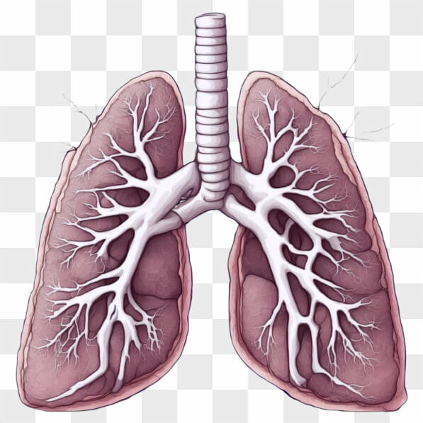 Download Anatomical Illustration of Human Lungs Cartoons Online ...