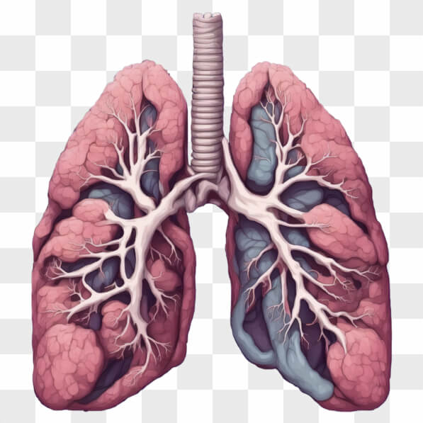 Download Anatomical Illustration of Human Lungs Cartoons Online ...