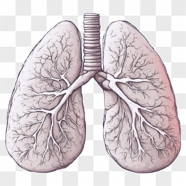 Download Anatomical Illustration of Human Lungs Cartoons Online ...
