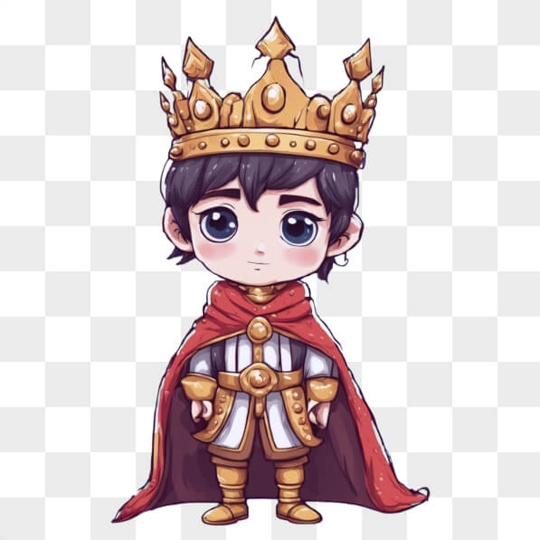 Baixe Personagem Chibi Rei Cartoons - Creative Fabrica