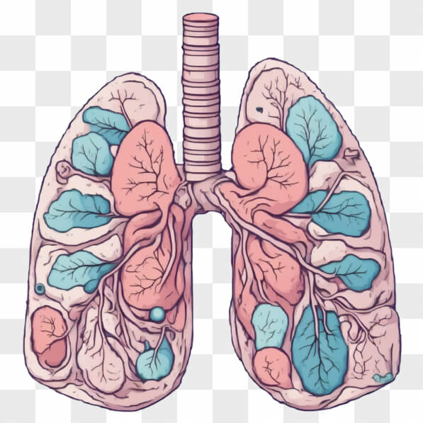 Descarga Representación estilizada de los pulmones humanos Cartoons En ...