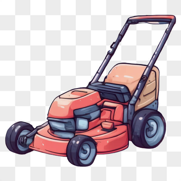 Download Cartoonish Lawn Mower Cartoons Online - Creative Fabrica