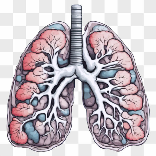 Download Artistic Illustration of Human Lungs Cartoons Online ...