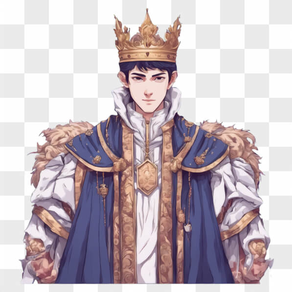 Download Regal Male Figure in Royal Attire Cartoons Online - Creative ...