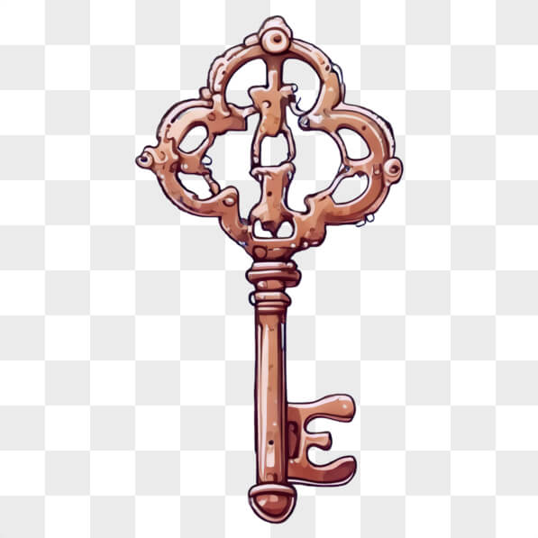 Download Antique Ornate Key Cartoons Online - Creative Fabrica
