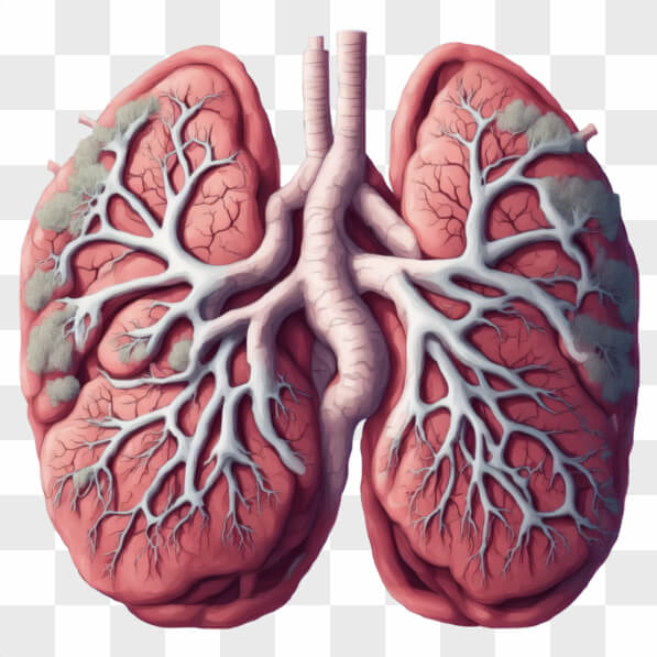 Download Anatomical illustration of human lungs Cartoons Online ...