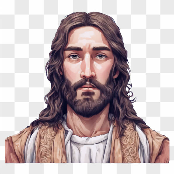 Download Stylized Representation of a Religious Figure Cartoons Online ...