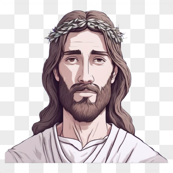 Download Stylized Representation of a Religious Figure Cartoons Online ...