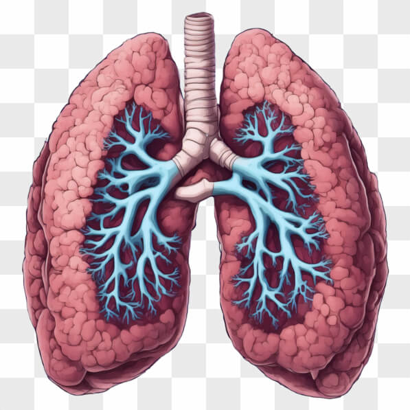Download Anatomical Illustration of Human Lungs Cartoons Online ...