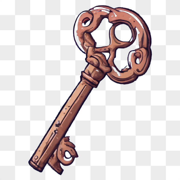 Download Vintage Ornate Key Cartoons Online - Creative Fabrica