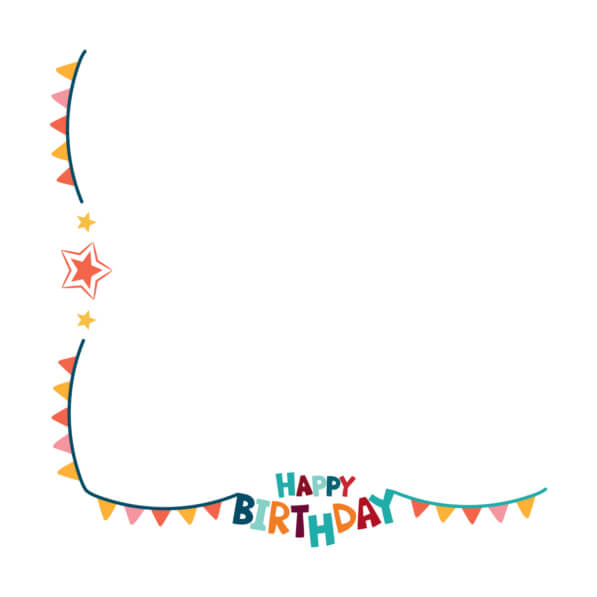 Download Happy Birthday Decoration Borders & Corners Online - Creative ...