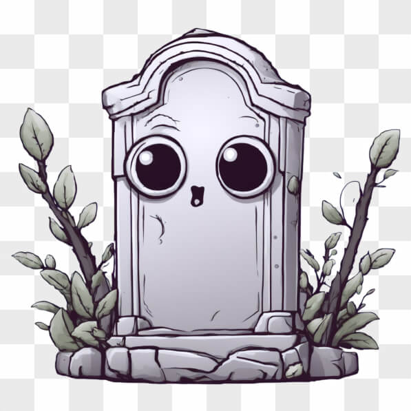 Download Whimsical Animated Gravestone with Eyes Cartoons Online ...