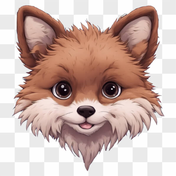 Download Cute Cartoon Fox Face Cartoons Online - Creative Fabrica