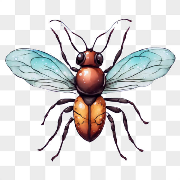 Download Artistic Illustration of a Bee Cartoons Online - Creative Fabrica
