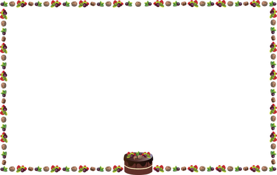 Download Decorative Cake Border with Chocolate Cake Frames Online ...