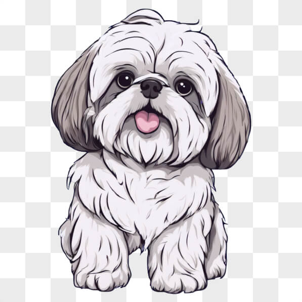 Download Cute Animated Shih Tzu Dog Cartoons Online - Creative Fabrica