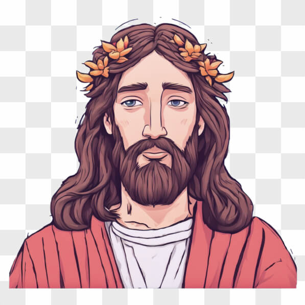 Download Stylized Representation of a Religious Figure Cartoons Online ...