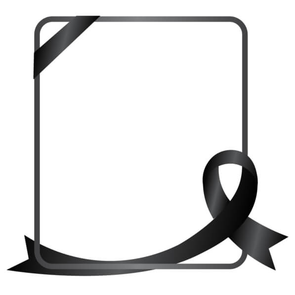 Download Black Ribbon Frame for Mourning or Remembrance Frames Online ...