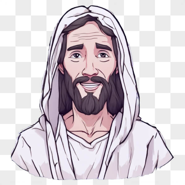 Download Illustrated Religious Figure with Hood Cartoons Online ...