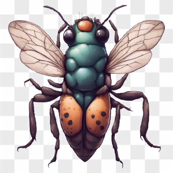 Download Stylized Illustration of a Fictional Insect Cartoons Online ...