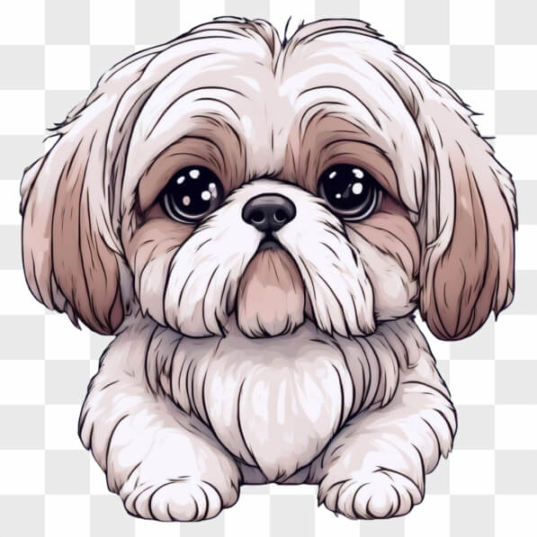 Download Cute Animated Shih Tzu Dog Cartoons Online - Creative Fabrica