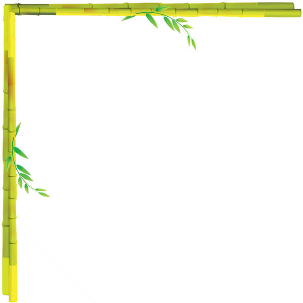 Download Bamboo Corner Frame Design Borders & Corners Online - Creative ...