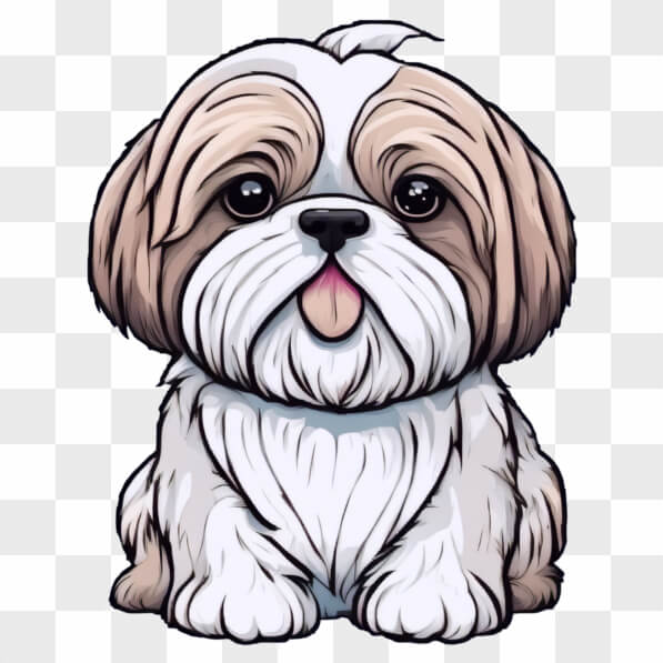 Download Cartoon Shih Tzu Dog Cartoons Online - Creative Fabrica