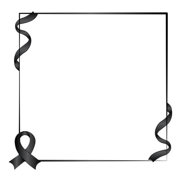 Download Elegant Memorial Frame with Black Ribbons Frames Online ...