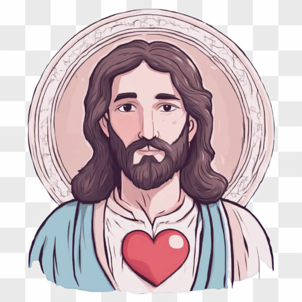 Descarga Ilustración de Jesús con el Corazón Cartoons En Línea ...