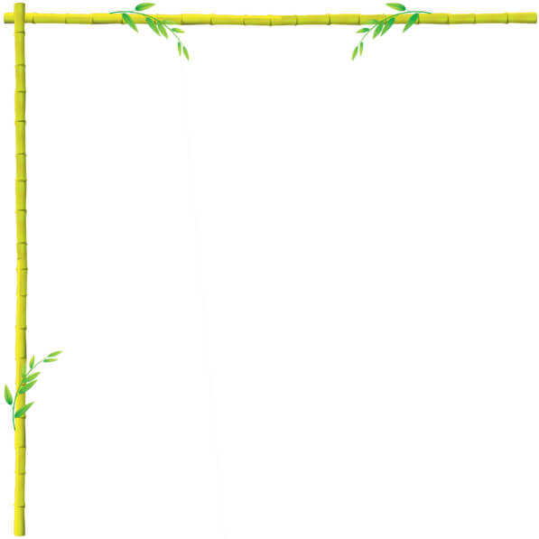 Download Bamboo Frame Structure Borders & Corners Online - Creative Fabrica