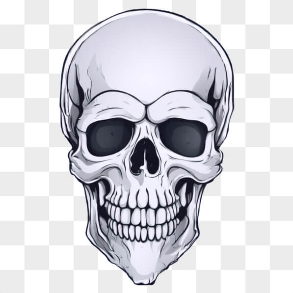 Download Stylized Human Skull Illustration Cartoons Online - Creative ...