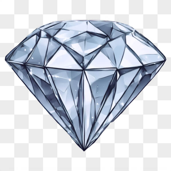 Download Elegant Diamond with Facets and Brilliance Cartoons Online ...