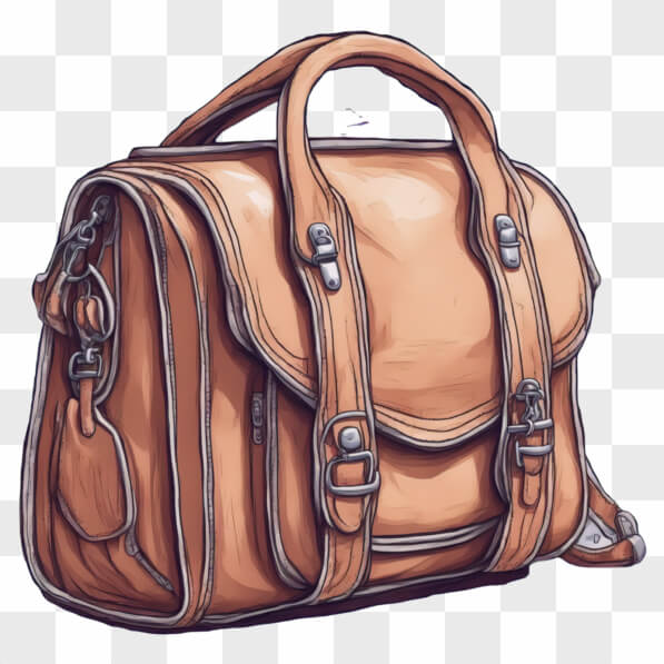 Download Stylish Leather Bag Cartoons Online - Creative Fabrica
