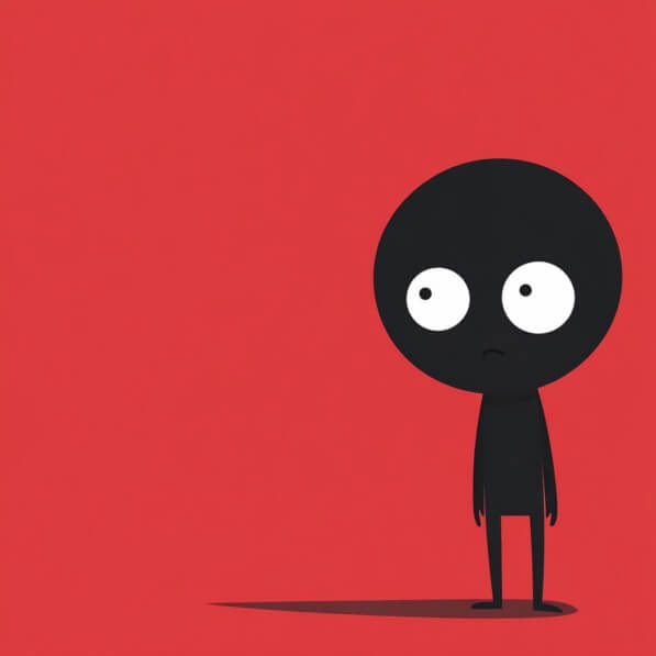 Download Stylized Character on Red Background Backgrounds Online ...