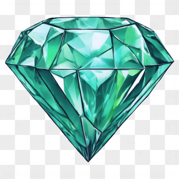 Descarga Diamante Verde Azulado Cartoons En Línea - Creative Fabrica