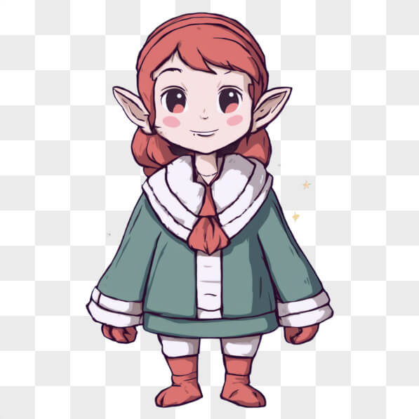 Download Cheerful Cartoon Elf Character Cartoons Online - Creative Fabrica