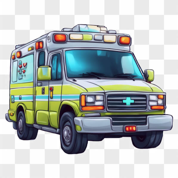 Download Illustration of an Ambulance Cartoons Online - Creative Fabrica