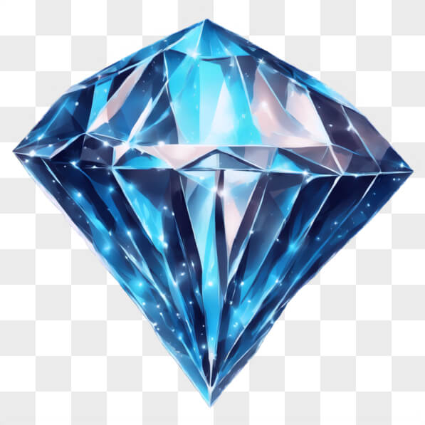 Download Blue Diamond Sparkling Cartoons Online - Creative Fabrica