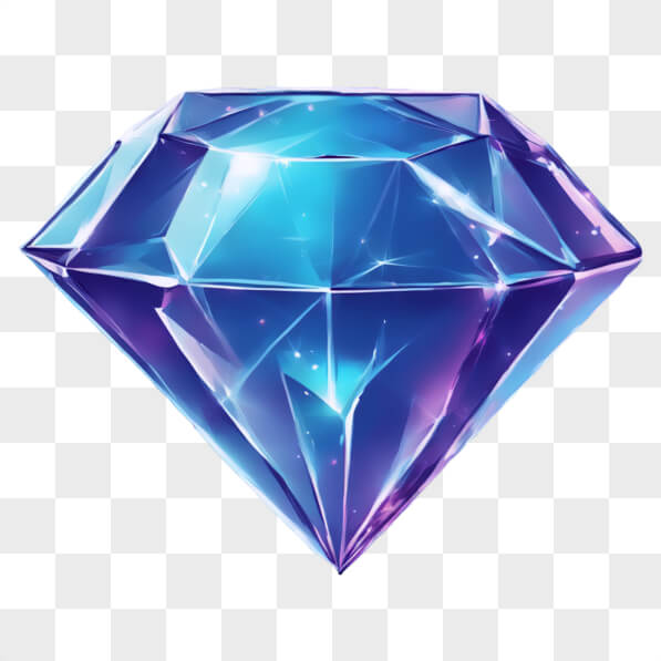 Download Vibrant Blue and Purple Diamond Cartoons Online - Creative Fabrica