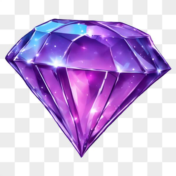 Download Sparkling Purple Diamond Cartoons Online - Creative Fabrica
