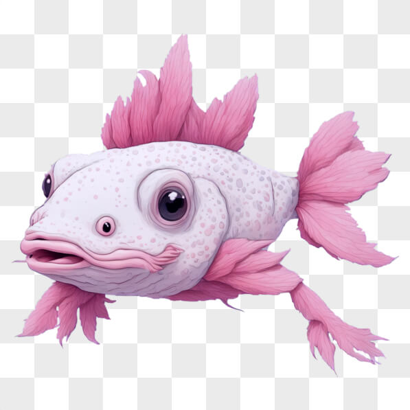 Download Whimsical Cartoon Fish with Pink Fins Cartoons Online ...