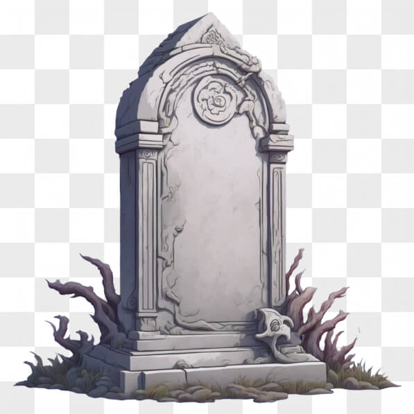 Download Intricate Gravestone with Weathered Texture Cartoons Online ...