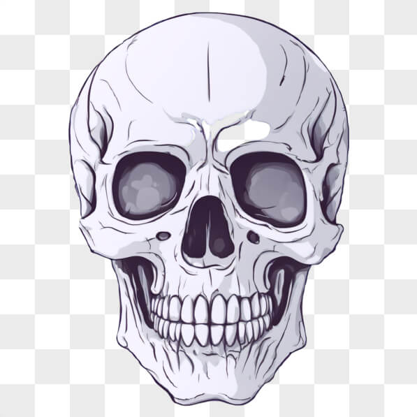 Download Illustration of a Human Skull Cartoons Online - Creative Fabrica