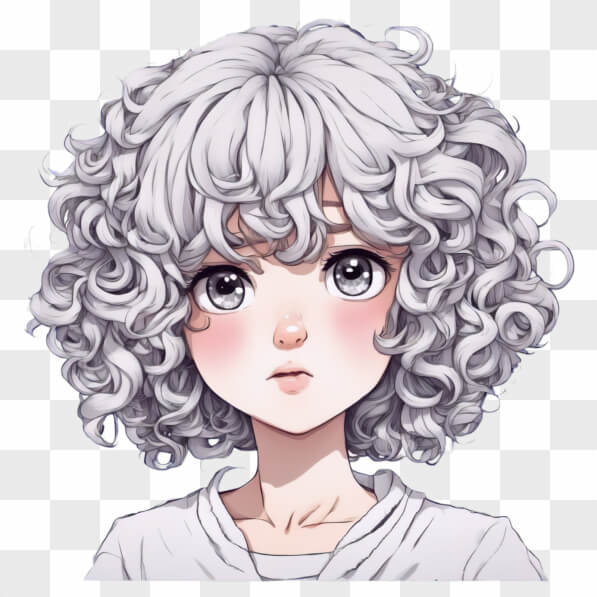 Download Cute Animated Character with Curly White Hair Cartoons Online ...