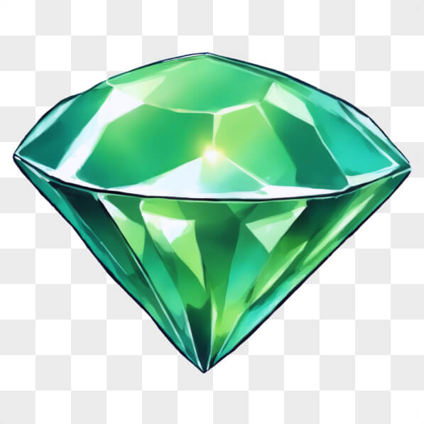 Descarga Diamante Verde Espumoso Cartoons En Línea - Creative Fabrica