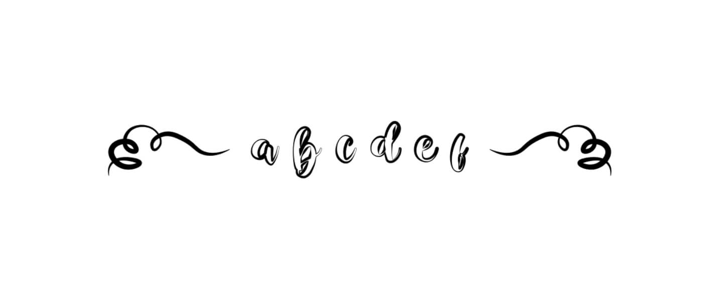 Download Artistic Typography of Lowercase Letters 'abcdef' with ...