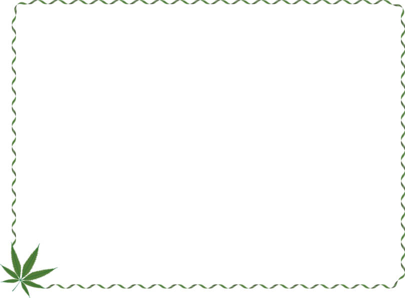 Download Minimalistic Cannabis-Themed Border Frames Online - Creative ...