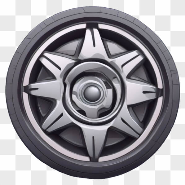 Download Stylish Alloy Wheel Cartoons Online - Creative Fabrica